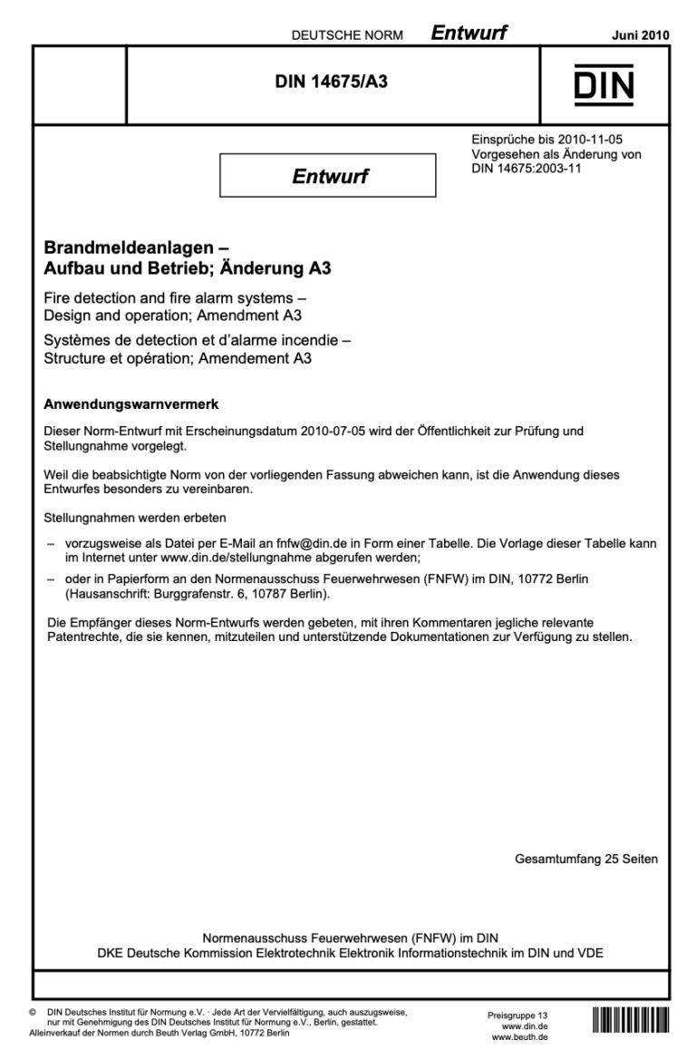 DIN 14675 Zertifizierung BMA und SAA | UB Wenzel
