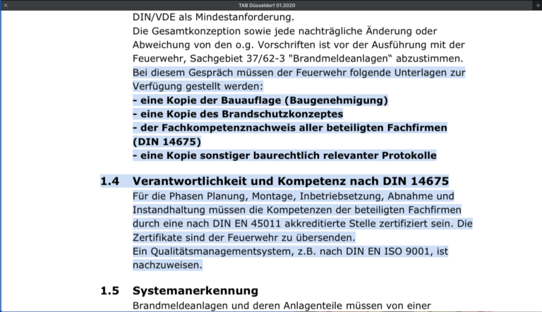 Gesetzesgrundlage der DIN 14675 Norm